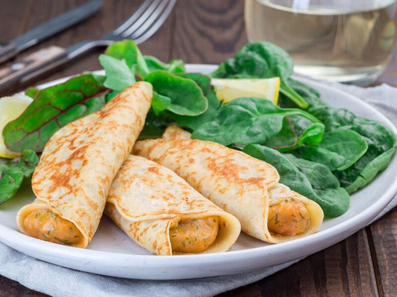 10 recetas de crepes salados fáciles y ricos - PequeRecetas