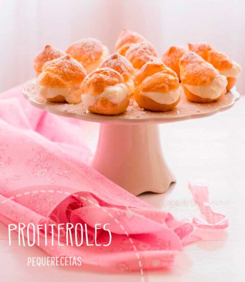 Profiteroles (3 recetas de profiteroles de nata, chocolate o crema ...
