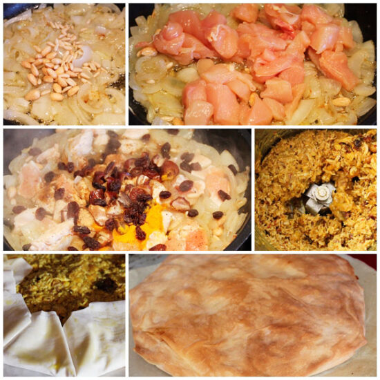Pastela de pollo marroquí o Pastela moruna - PequeRecetas
