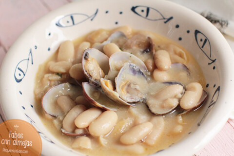 Fabes con almejas (receta tradicional asturiana) - PequeRecetas