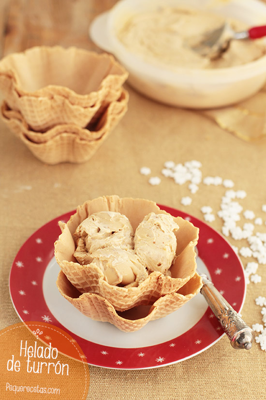 Helado de turrón, ¡delicioso postre de Navidad! | PequeRecetas | Bloglovin’