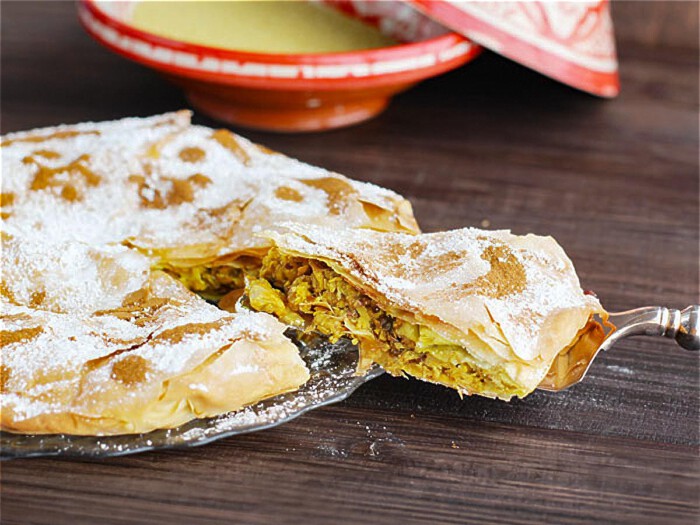 Pastela de pollo marroquí o Pastela moruna - PequeRecetas