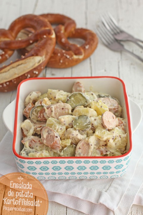 Ensalada alemana de patata o Kartoffelsalat - PequeRecetas