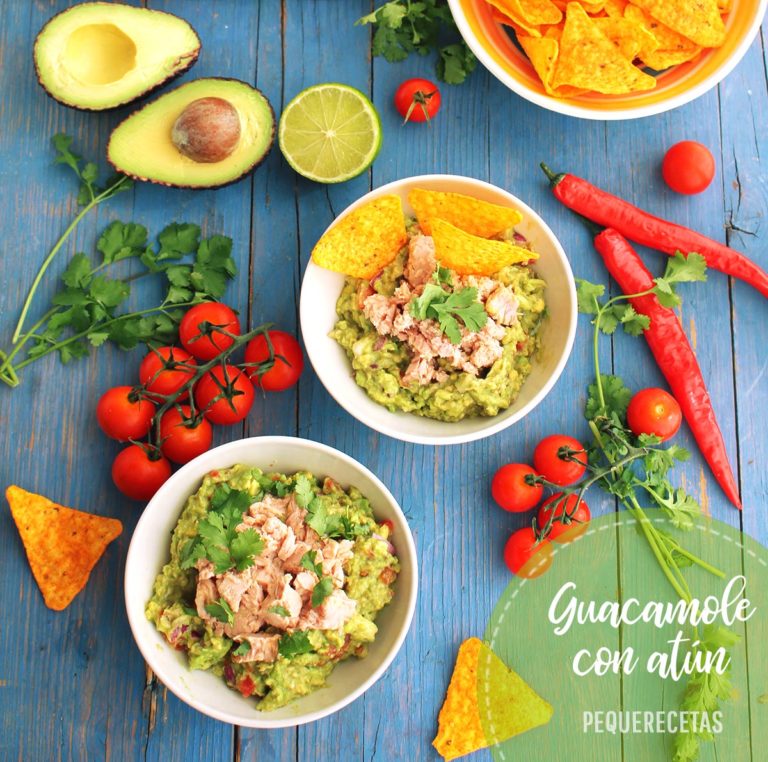 GUACAMOLE CON ATÚN, una receta sana y nutritiva - PequeRecetas