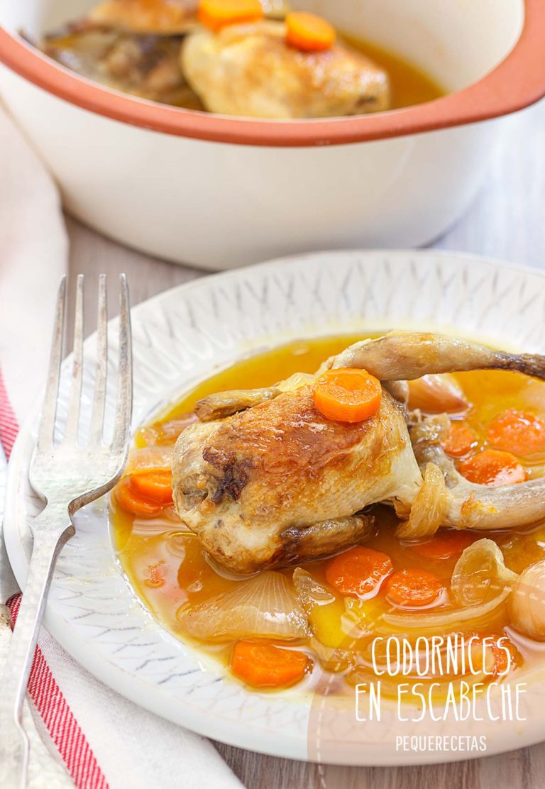 Codornices en escabeche (receta FÁCIL tradicional) - PequeRecetas