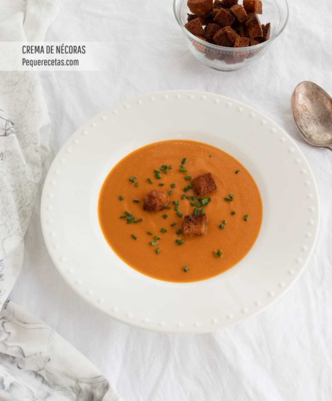Crema de nécoras (receta tradicional) - PequeRecetas