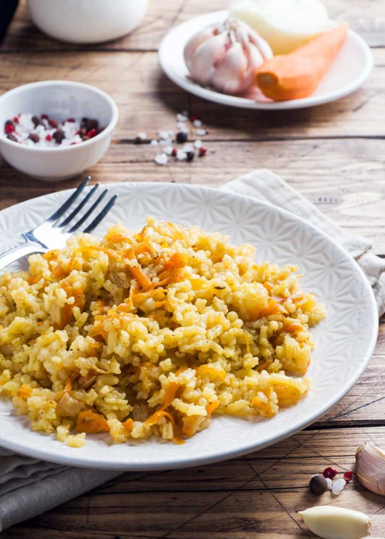 Cómo hacer arroz Pilaf (receta FÁCIL de Pilaf con Verduras) - PequeRecetas