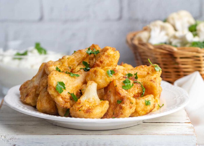 Coliflor rebozada en tempura - PequeRecetas