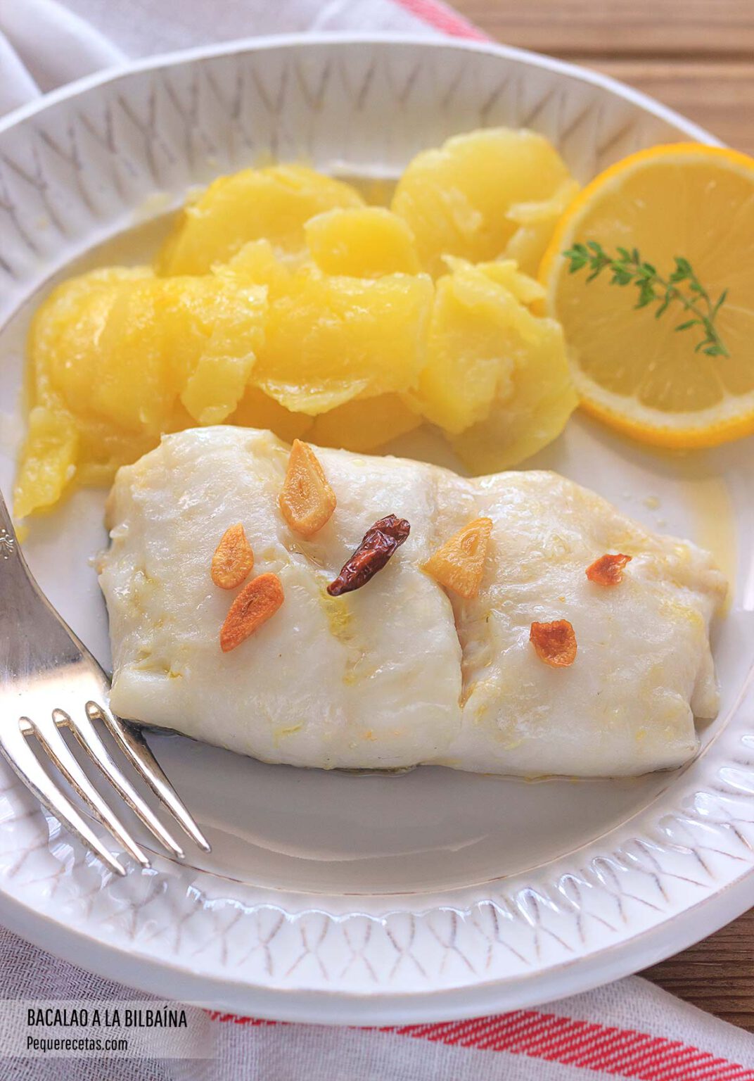 Bacalao a la Bilbaína con patatas panaderas (receta tradicional ...