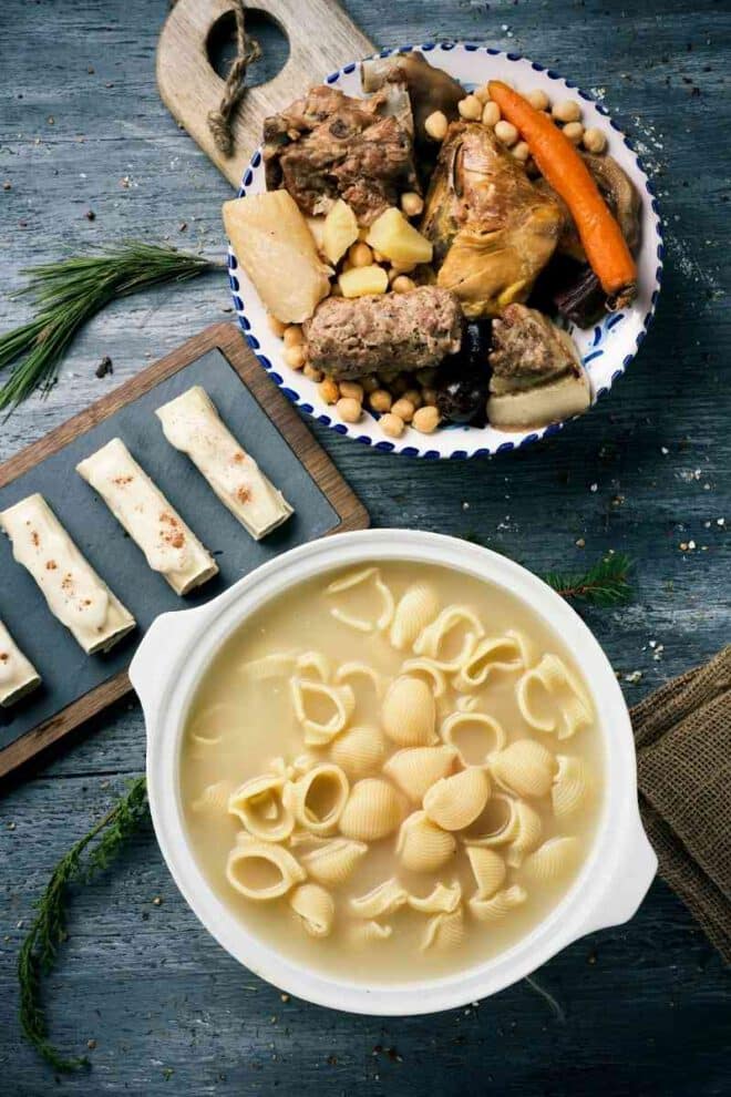 Escudella catalana de Navidad i carn d'olla