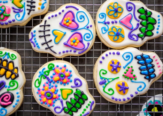 Galletas de calaveras mexicanas (Catrinas) para el Día de Muertos ...