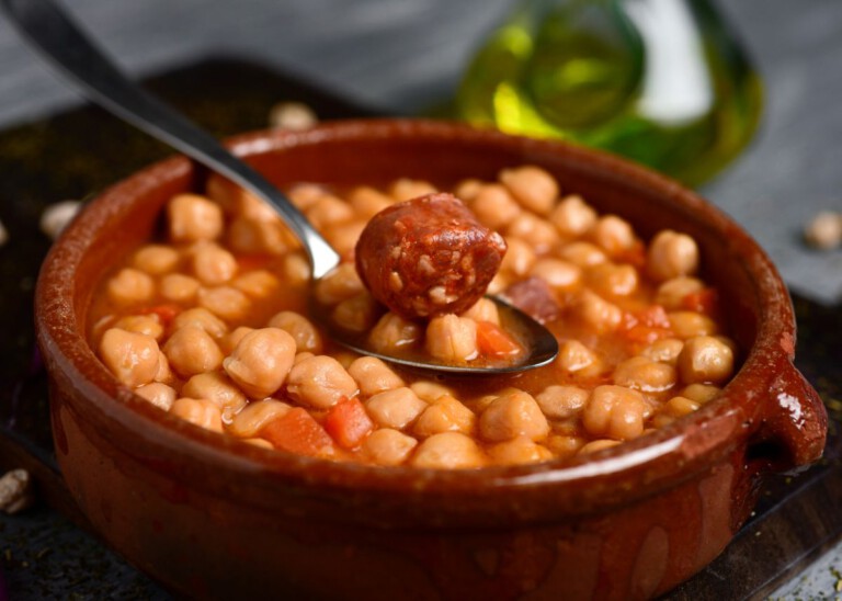 Garbanzas compuestas Canarias (cómo hacer la tradicional garbanzada ...