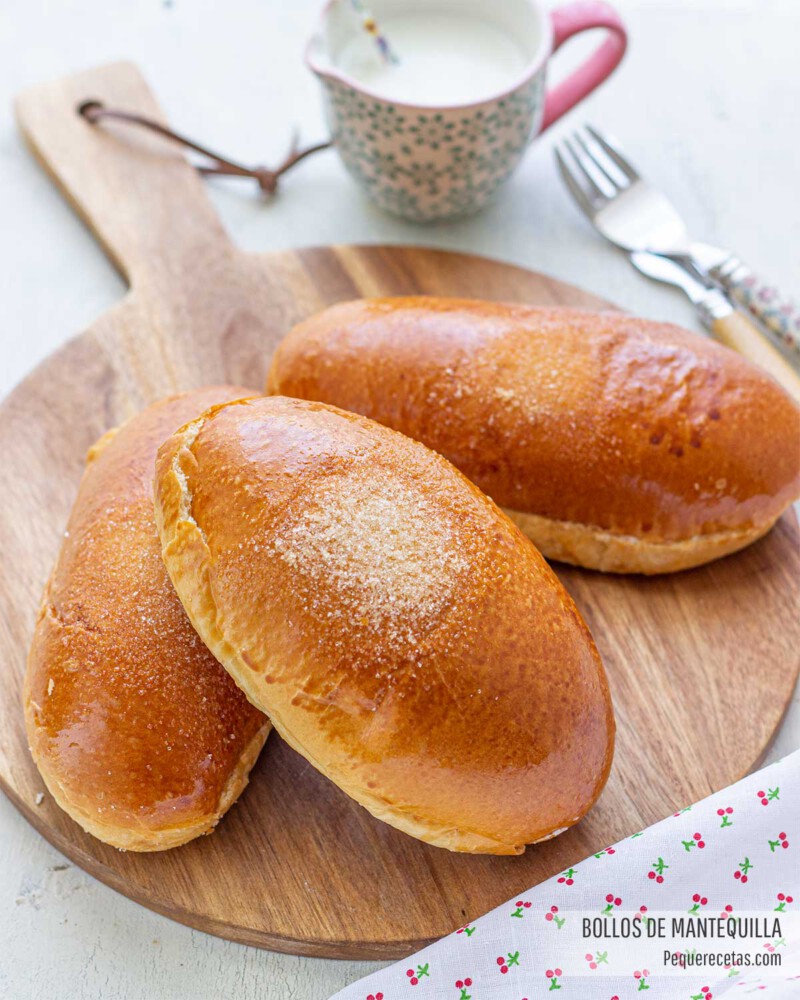 Bollos de mantequilla de Bilbao (receta tradicional) - PequeRecetas