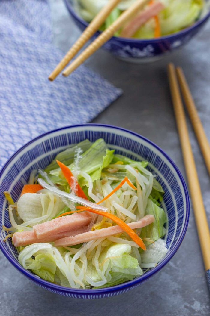 Cómo hacer ensalada china - PequeRecetas