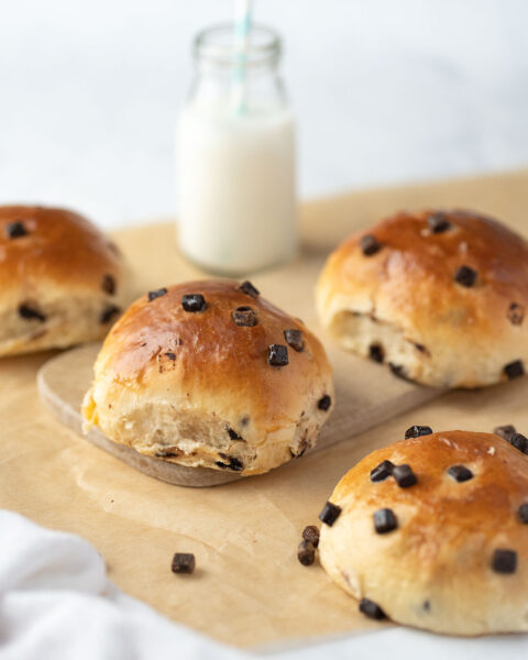 Bollos con pepitas de chocolate (Doowaps caseros) - PequeRecetas