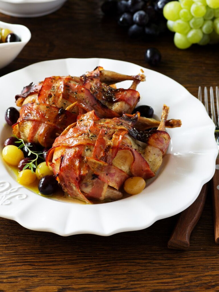 Codornices al horno glaseadas con miel - PequeRecetas