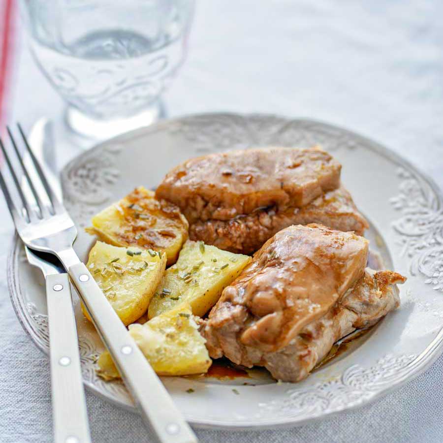 Solomillo de cerdo con foie al Pedro Ximénez - PequeRecetas